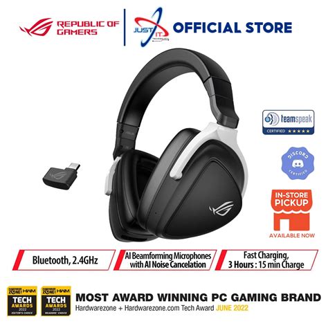 ASUS Rog Delta S Wireless Gaming Headset Shopee Malaysia