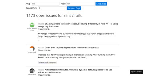 rsk github issues example codesandbox