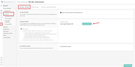 how to setup your custom domain cname record learnworlds help center