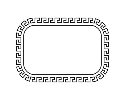Premium Vector Rounded Rectangular Antique Frame Template
