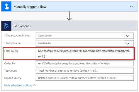 Using Special Dynamics Crm Date Operators In Flow Allan De Castros Power Platform Notebook