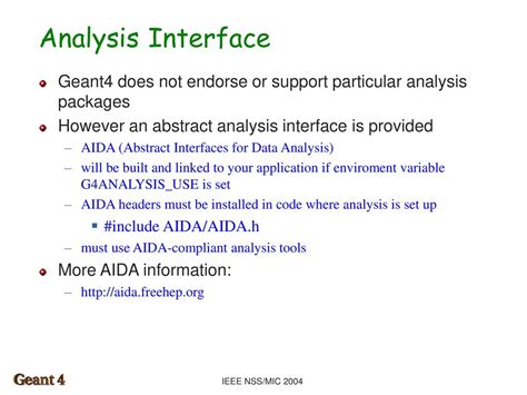 The Full Set Of Lecture Notes Of This Geant4 Course Is Available At