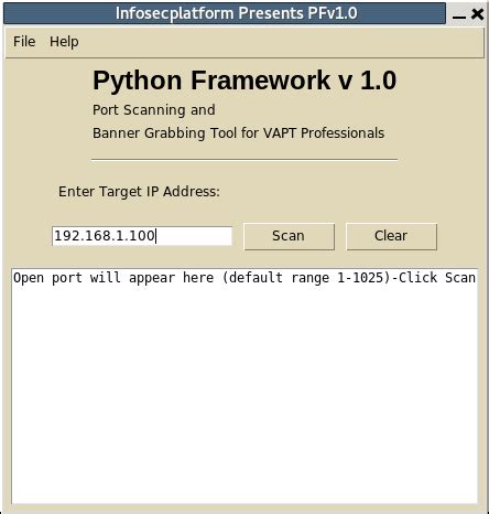 GitHub Niraj M Python Framework V Python Framework For VAPT V Python GUI Based Port