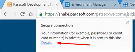 Connecting To Pstsec Via Ssl — Parasoft Forums