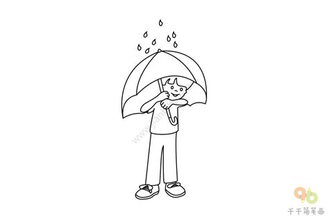 小朋友撑伞简笔画 古代 打伞 第4页 大山谷图库