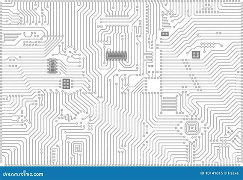 Hi Tech Industrial Electronic Vector Background Stock Vector