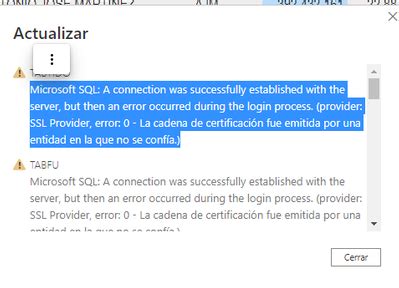 Solved: Microsoft SQL: A connection was successfully estab... - Microsoft Power BI Community