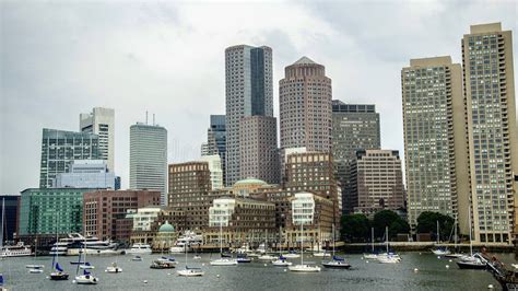 Boston Harbour Stock Image Image Of District Bridge 34140593