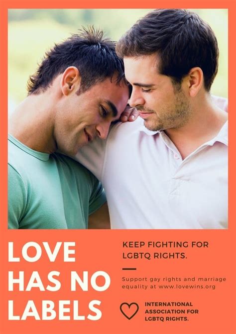 Free Custom Printable Gay Rights Poster Templates Canva