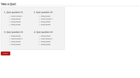 Simple Javascript Quiz