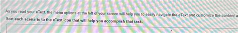 As You Read Your Etext The Menu Options At The Left
