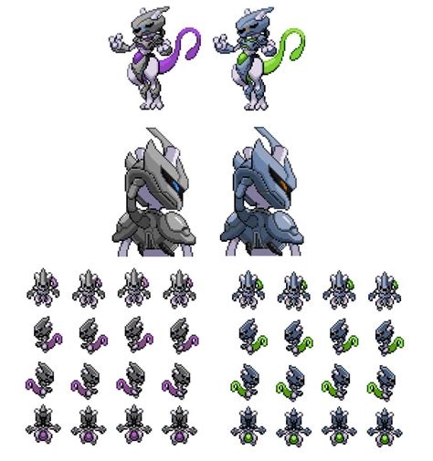 Mewtwo Sprite Sheet