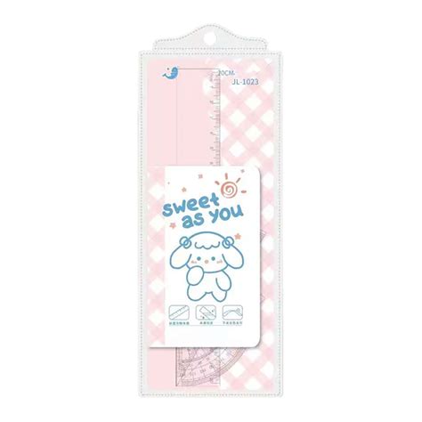 Ruler Set Ruler Triangle Ruler Protractor Primary School Student Set