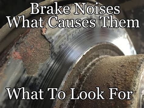 Brake Noises, What Causes Them, What to Look For - YouTube