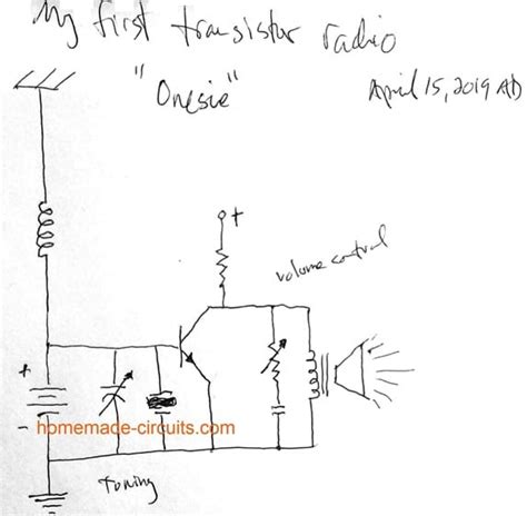 Single Transistor Radio Receiver Circuit Homemade Circuit Projects