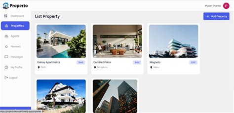 GitHub Abhishekkhanna Dashboard Properto Is An Ultimately MERN Stack Application Refine