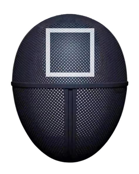 Игра в кальмара Маска Квадрат Маска охранника из Игры в Кальмара Сериал Игра в Кальмара