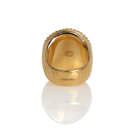 샤넬 코코 반지 로고링 앤틱골드 빈티지반지 럭스애비뉴 중고명품 매입위탁 전문 샤넬 Jewelry 반지