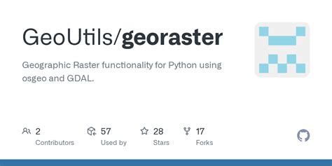 Github Geoutils Georaster Geographic Raster Functionality For Python Using Osgeo And Gdal