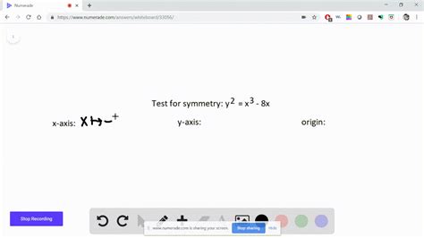 Solved Testing For Symmetry In Exercises 27 38 Test For Symmetry With Respect To Each Axis And
