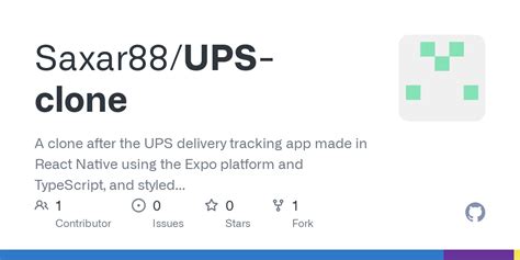 GitHub Saxar UPS Clone A Clone After The UPS Delivery Tracking App Made In React Native