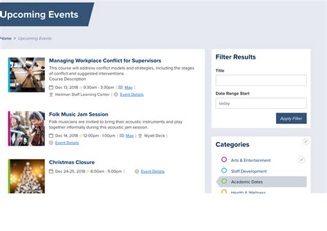 Event Content Type Sitefarm