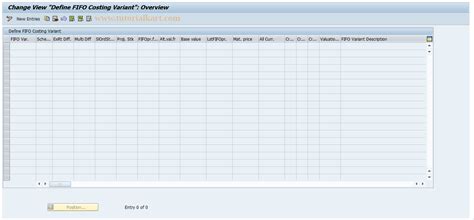 omxh sap tcode maintain fifo variant