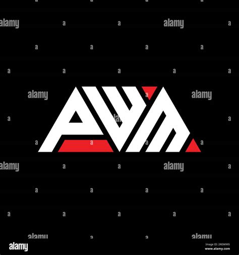 Pwm Triangle Letter Logo Design With Triangle Shape Pwm Triangle Logo