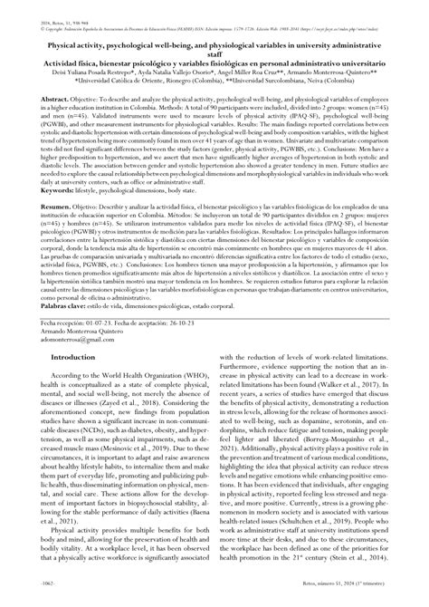 Pdf Physical Activity Psychological Well Being And Physiological
