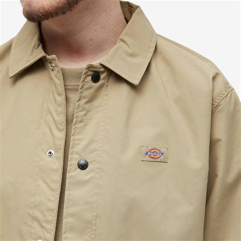 Dickies Mens Oakport Coach Jacket In Khaki Dickies Construct