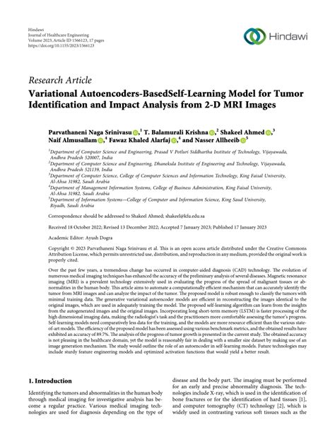 Pdf Variational Autoencoders Basedself Learning Model For Tumor