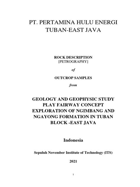 East Java Basin 18042021 Pdf Limestone Porosity
