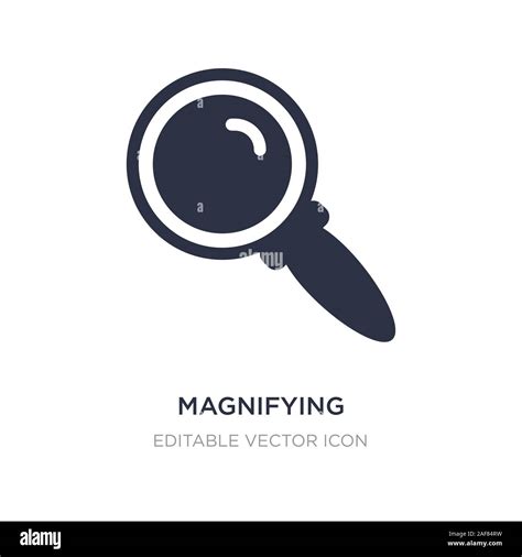Magnifying Glass Search Button Icon On White Background Simple Element