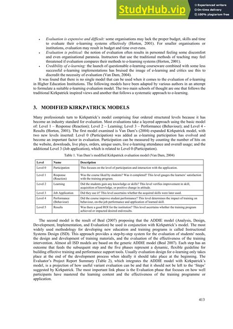 A Proposed Theoretical Model For Evaluating E Learning Pdf