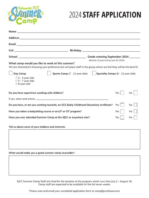 Staff Application Pdf