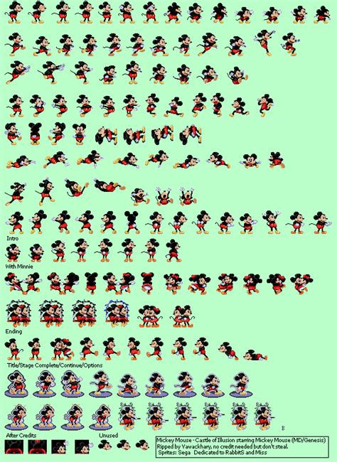 Epic Mickey Castle Of Illusion Sprites Pokstart