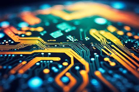 Abstract Data Technology Background With A Network Grid And Particles