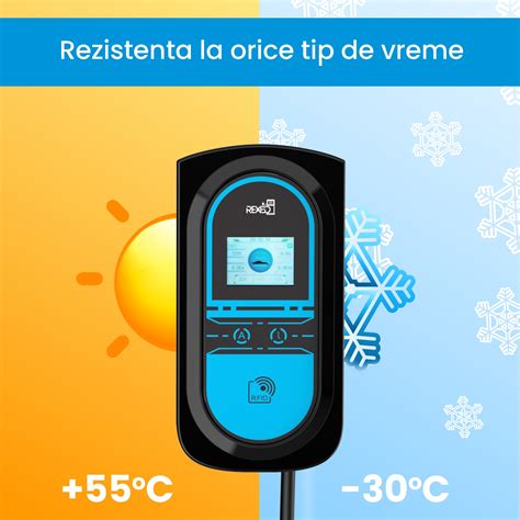 Зарядна станция за електромобили тип 2 5м кабел 6a 32a 230v монофазна 7 4kw Wifi Rfid