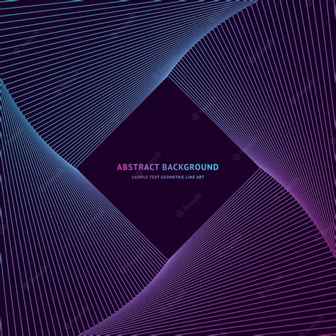 Premium Vector Geometric Line Art Background