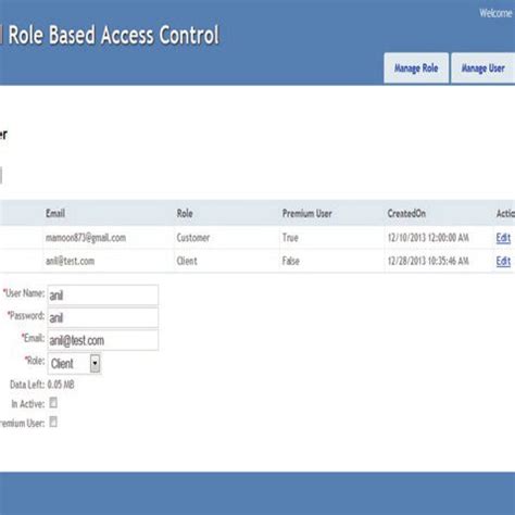 Interface For User Creation For Roles Download Scientific Diagram