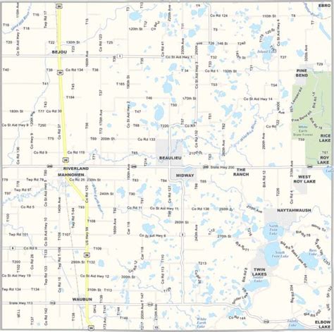 Mahnomen County Map Minnesota Us County Maps