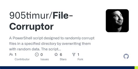 GitHub 905timur File Corruptor A PowerShell Script Designed To Randomly Corrupt Files In A