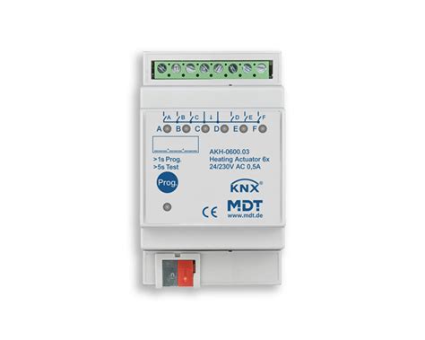 mdt knx heating actuator 6 fold 3su mdrc 24 230 v ac nz