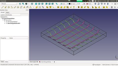 Arch Изогнутая арматура FreeCAD Documentation