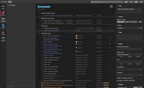 inspiration for a new omnifocus setup and workflow