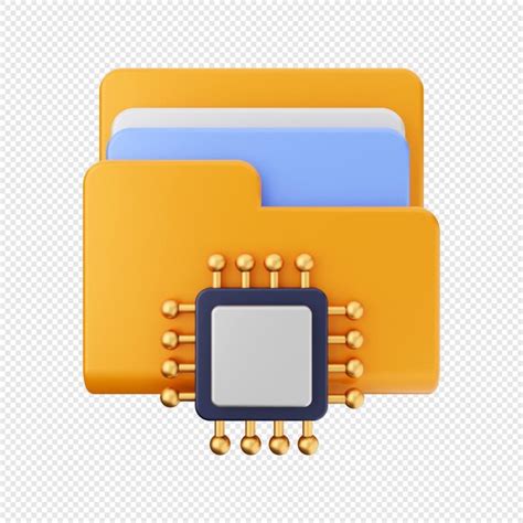 Premium Psd 3d Folder Data File Storage Icon Illustration