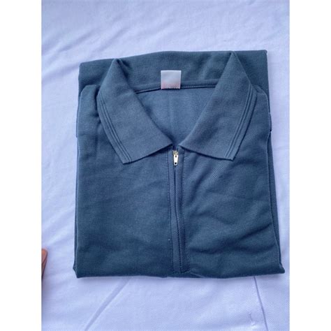 Jual Kaos Polo Shirt Pria Zipper Lengan Panjang Baju Kerah Berkerah Resleting | Shopee Indonesia