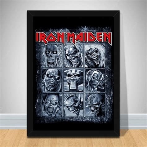 Quadro Iron Maiden 33x24cm J201 Elo7 Produtos Especiais