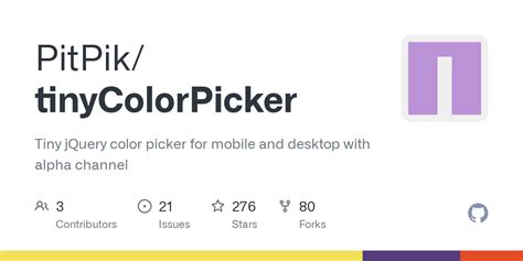 Github Pitpik Tinycolorpicker Tiny Jquery Color Picker For Mobile And Desktop With Alpha Channel