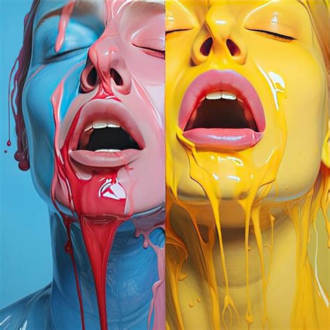 A Woman With Her Mouth Open And The Word Im Not Sure On The Bottom Premium Ai Generated Image